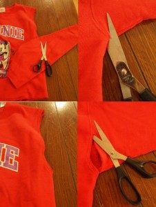 How to DIY-Cut an Oversize Sweatshirt into a Chic Top